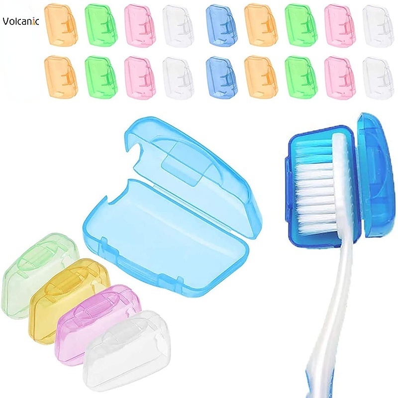 5Pcs/set Portable Toothbrush Head Cover Travel Hiking Camping Brush Cap ...