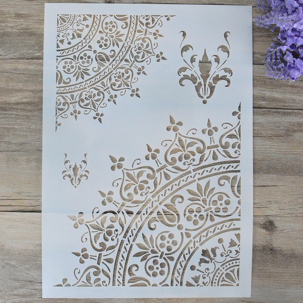 A4 Size DIY Craft Stencil for Scrapbooking Painting Album Card Wall ...