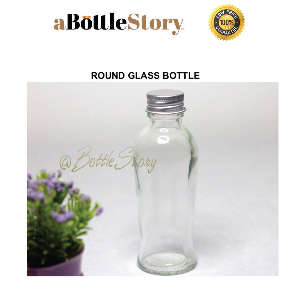 Booster Bottle (Curved Pattern) | Air Tight Glass Bottle Storage ...
