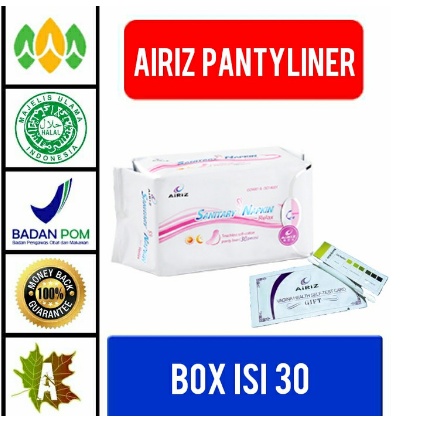 Women's HERBAL Sanitary Napkins TIENS AIRIZ PANTILINER Contents 30 ...