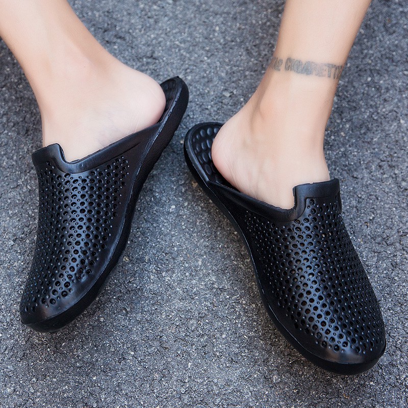 Caobaba New Simple Summer EVA Clogs Men Slip On Garden Shoes Hollow Out ...