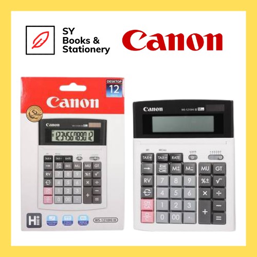 *Original* CANON Calculator WS-1210HI-III Official (12 Digits ...