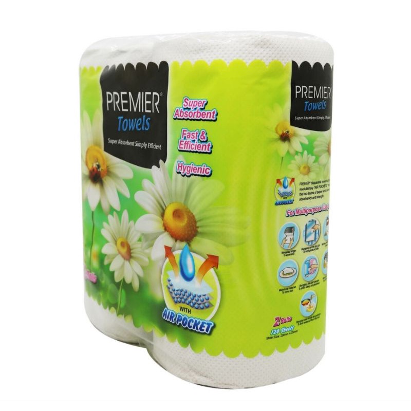 Premier Kitchen Towel 60s x 6roll Royal gold kitchen towel Tisu Gulung ...