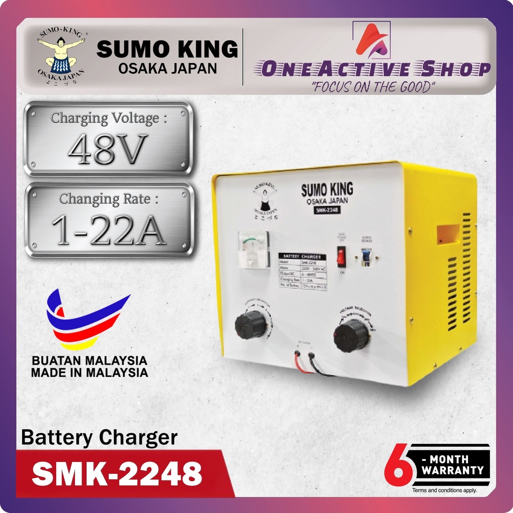 SUMO KING 6V-48V Professional Battery Charger 2248 - 6 Month Warranty ...