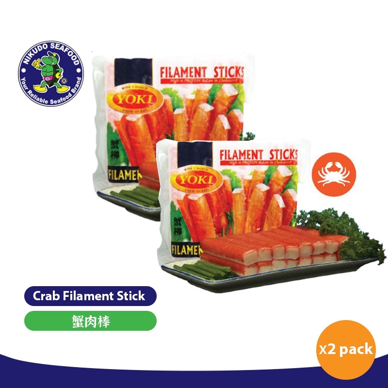 Nikudo YOKI - Crab Filament Stick 蟹肉棒 x2 pack 250GM/PKT Crab Stick ...