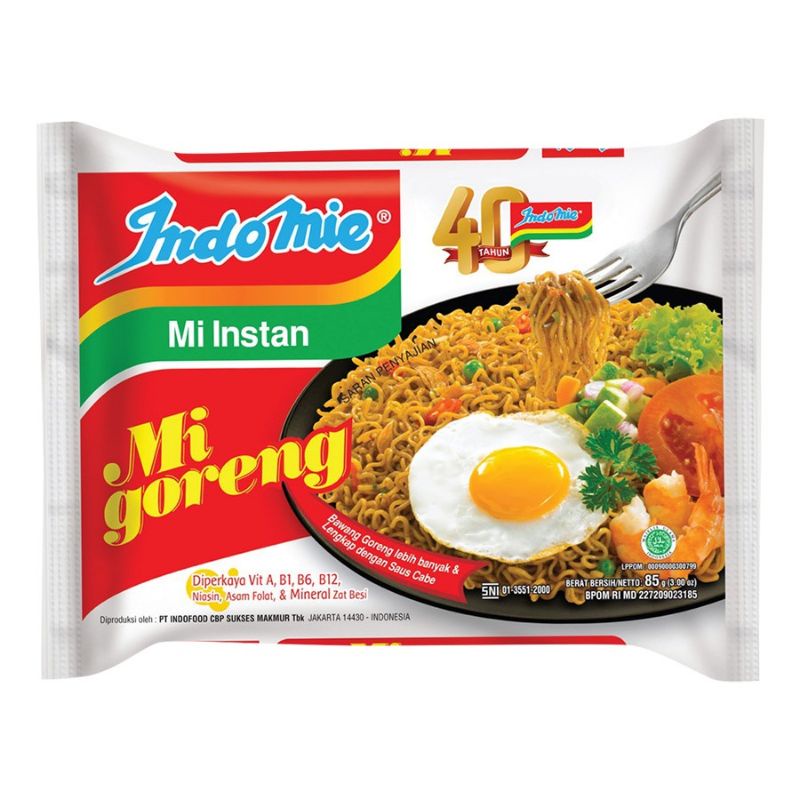 (Special Flavor) Box of 40 packs of indomie goreng dry fried noodles ...