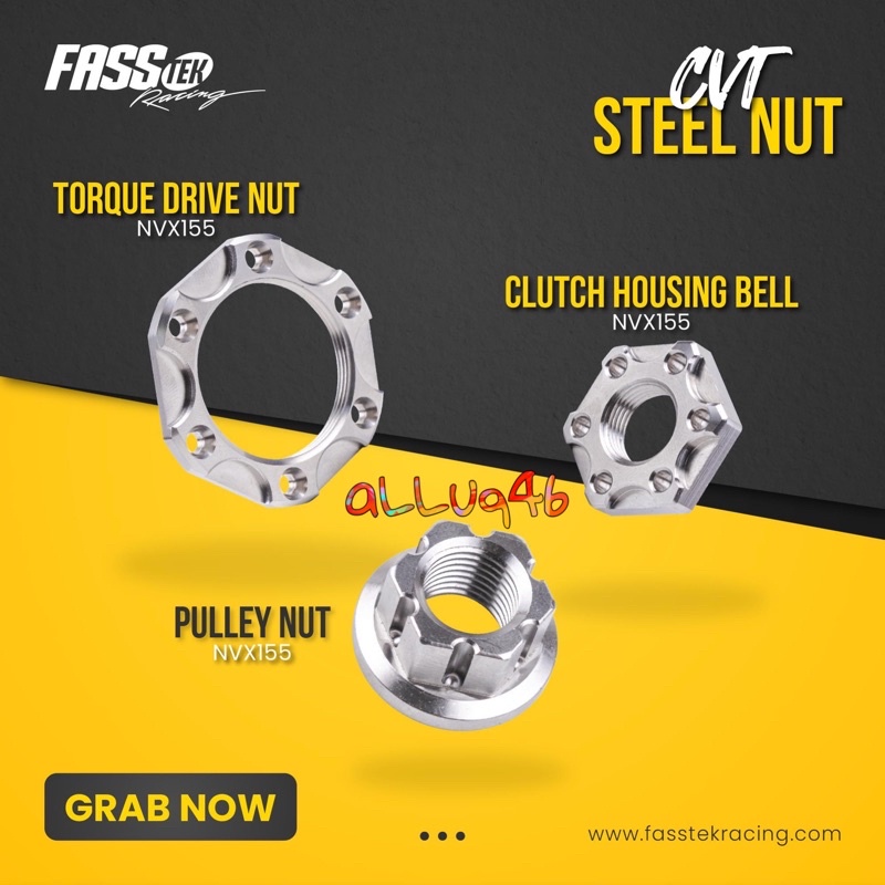 Fasstek NVX155 Nut Clutch Bell / Nut Front Pulley / Nut Torque Drive ...