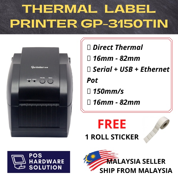 📦Ready Stock📦 THERMAL BARCODE PRINTER - GP-3150TIN | Shopee Malaysia