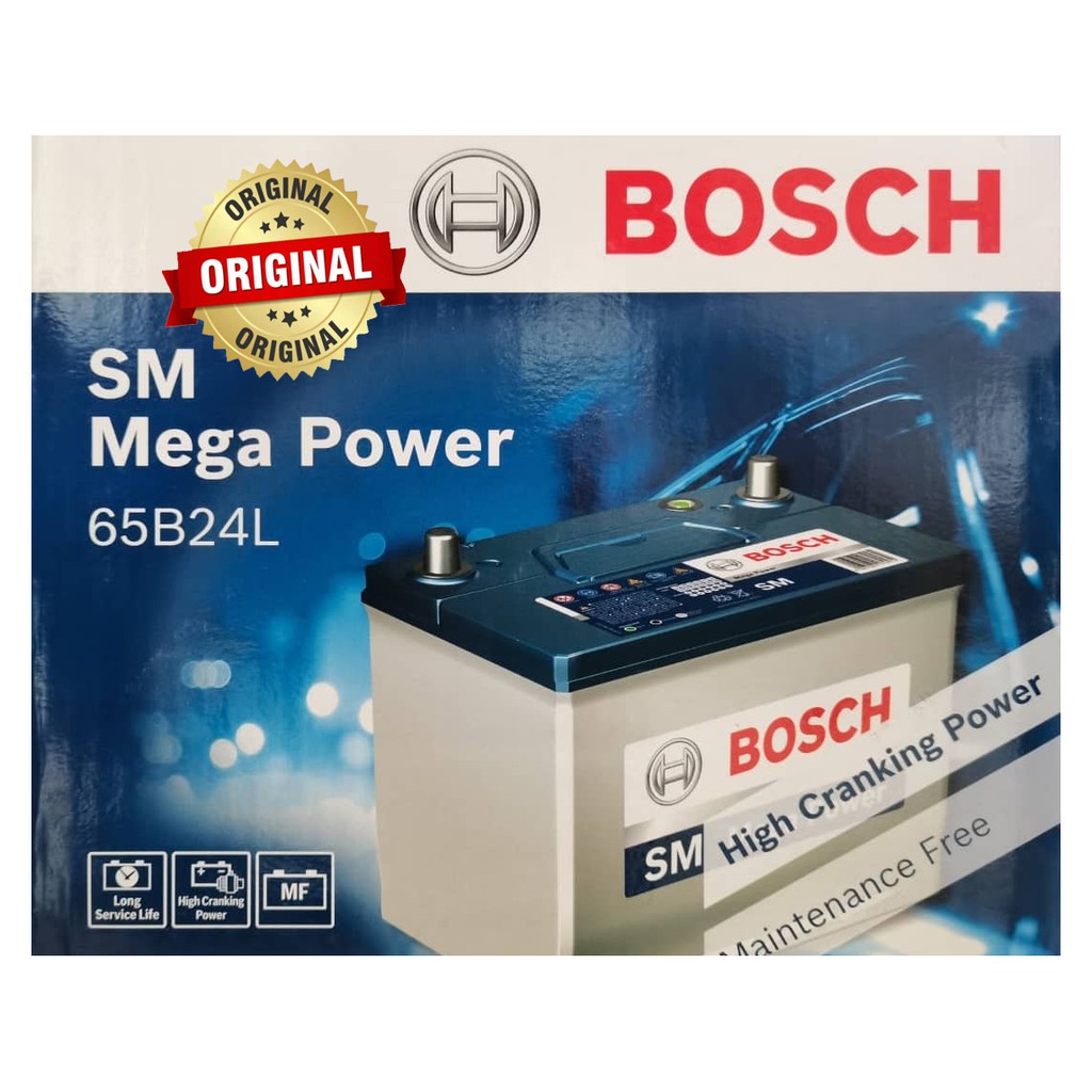 BOSCH SM MEGA POWER BATTERY 65B24L 0092S47024 | Shopee Malaysia