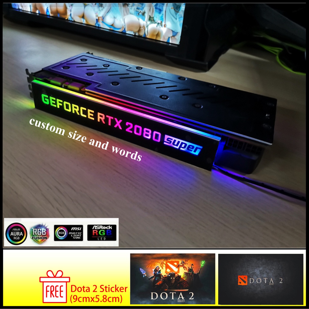 Pre-order: Custom made Graphic Card Side Plate GPU Sideplate 5V Digital ...