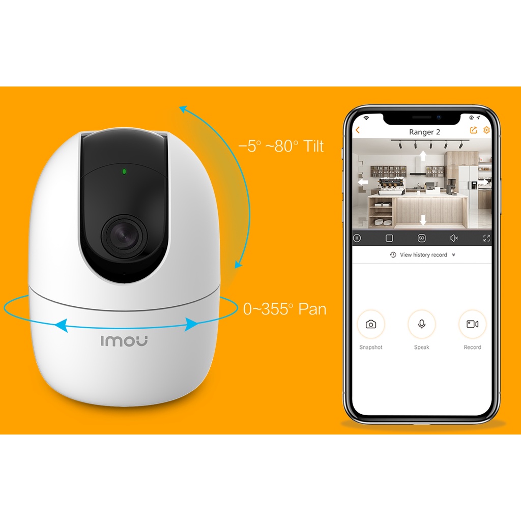 Imou wifi Camera ROTATE 360, A32, 2-way conversation (Dahua VN ...
