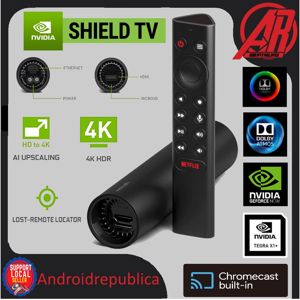 NVIDIA SHIELD Android TV 4K HDR Streaming Media Player | Shopee Malaysia