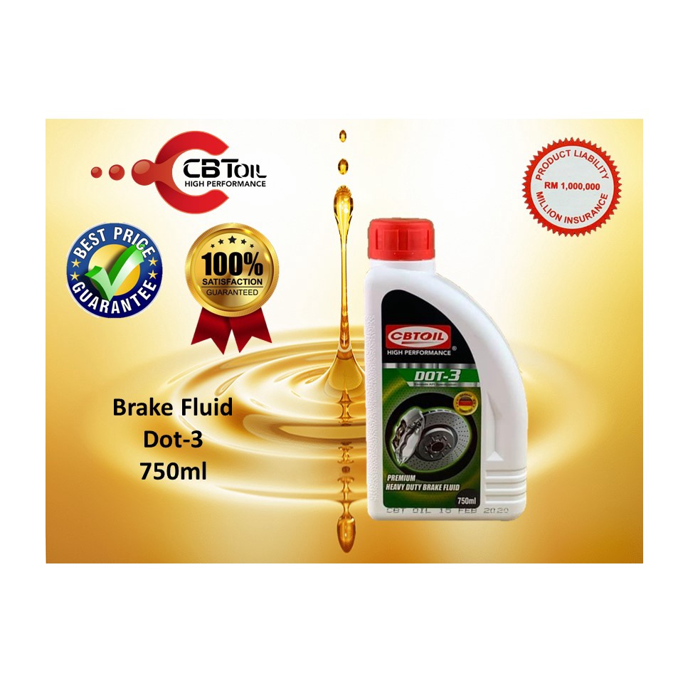 CBT OIL - DOT3 Brake Fluid DOT-3 Brake Oil - 750ml | Shopee Malaysia