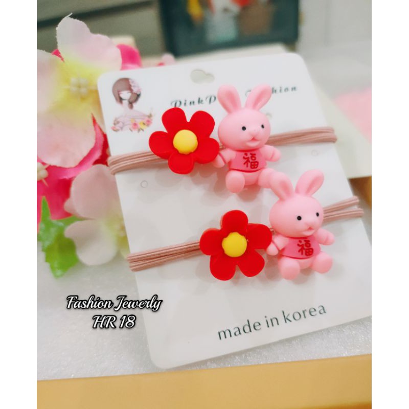baby Cute Cartoon Hair Tie Hair Band Getah Rambut 2pcs/set-儿童卡通发束 ...