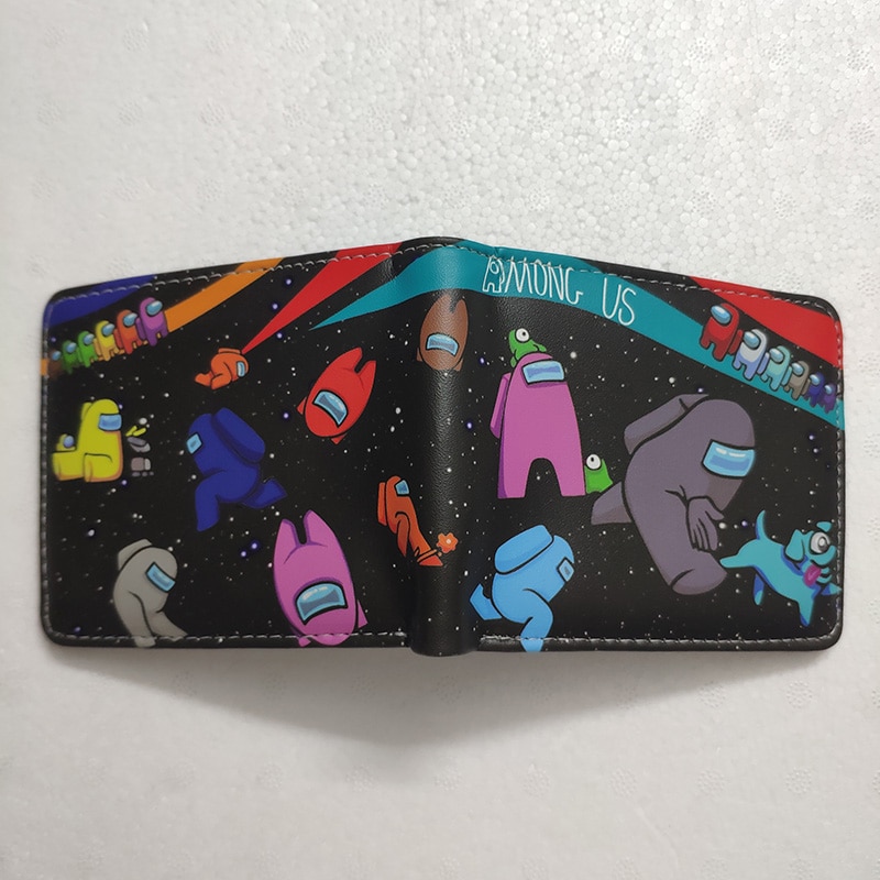 Among Us Wallet PU Leather Purse Cute Cartoon Coin Pocket Credit Card ...