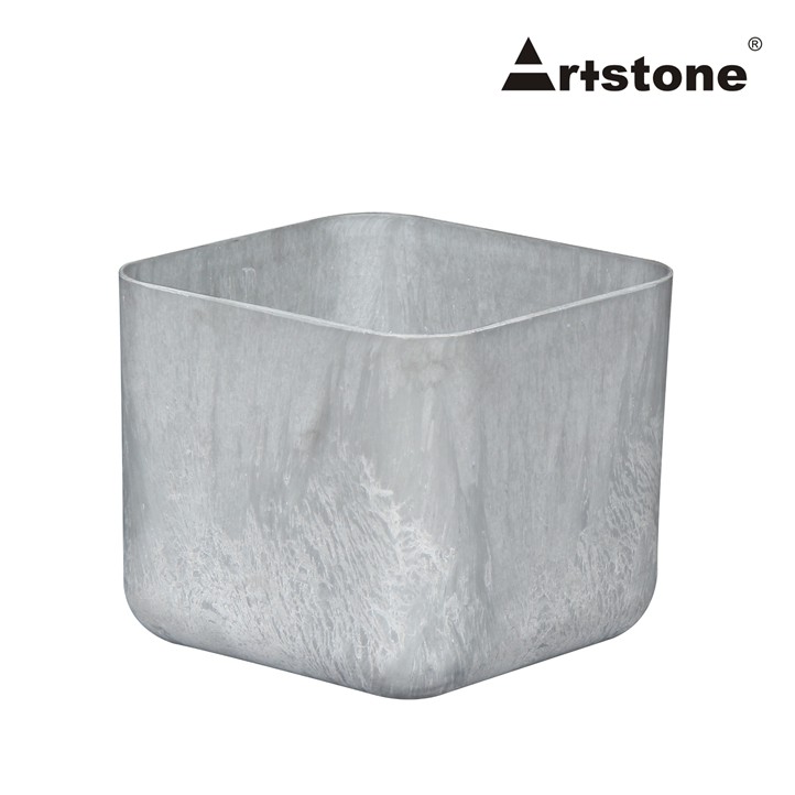 Artstone Rubik Pot D17 H15 / Flower Pot / Pasu Bunga Hiasan Modern ...