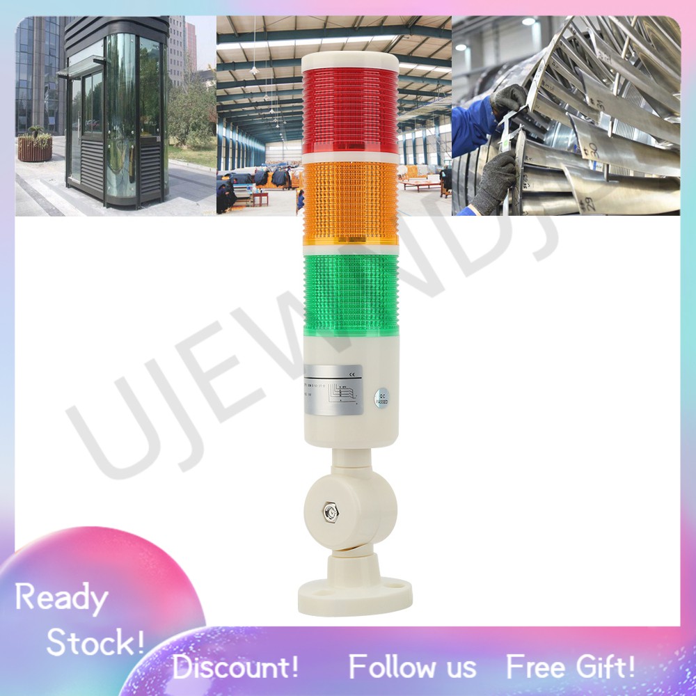 [Ready Stock] 24V Industrial Signal Tower Safety Stack Alarm Light Led Multilayer Foldable ...