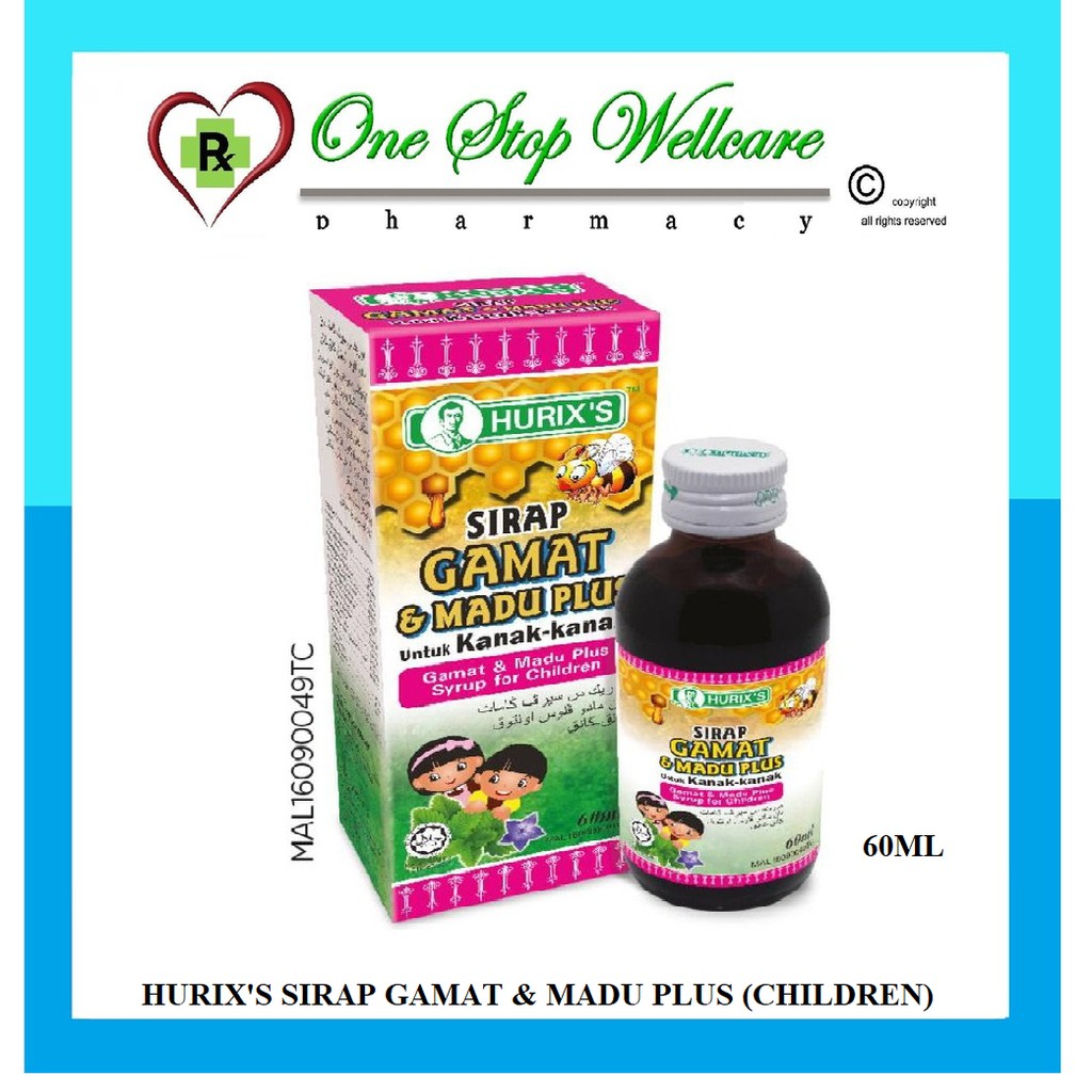 HURIX'S SIRAP GAMAT & MADU PLUS 60ML (CHILDREN) (EXP: 10/2025) | Shopee ...