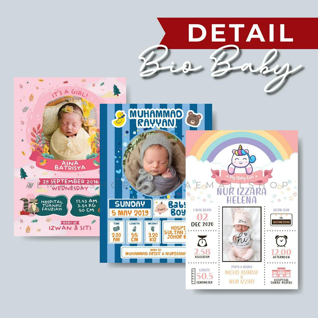 DETAIL BIO BABY 🌷 DESIGN PORTRAIT | Shopee Malaysia