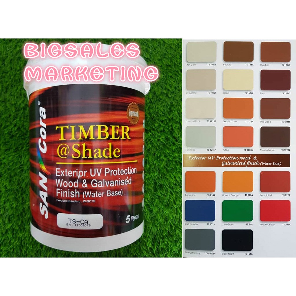 5 Litre SANCORA Timber Shade UV Protection/Wood Lacquer/Wood Shellac ...