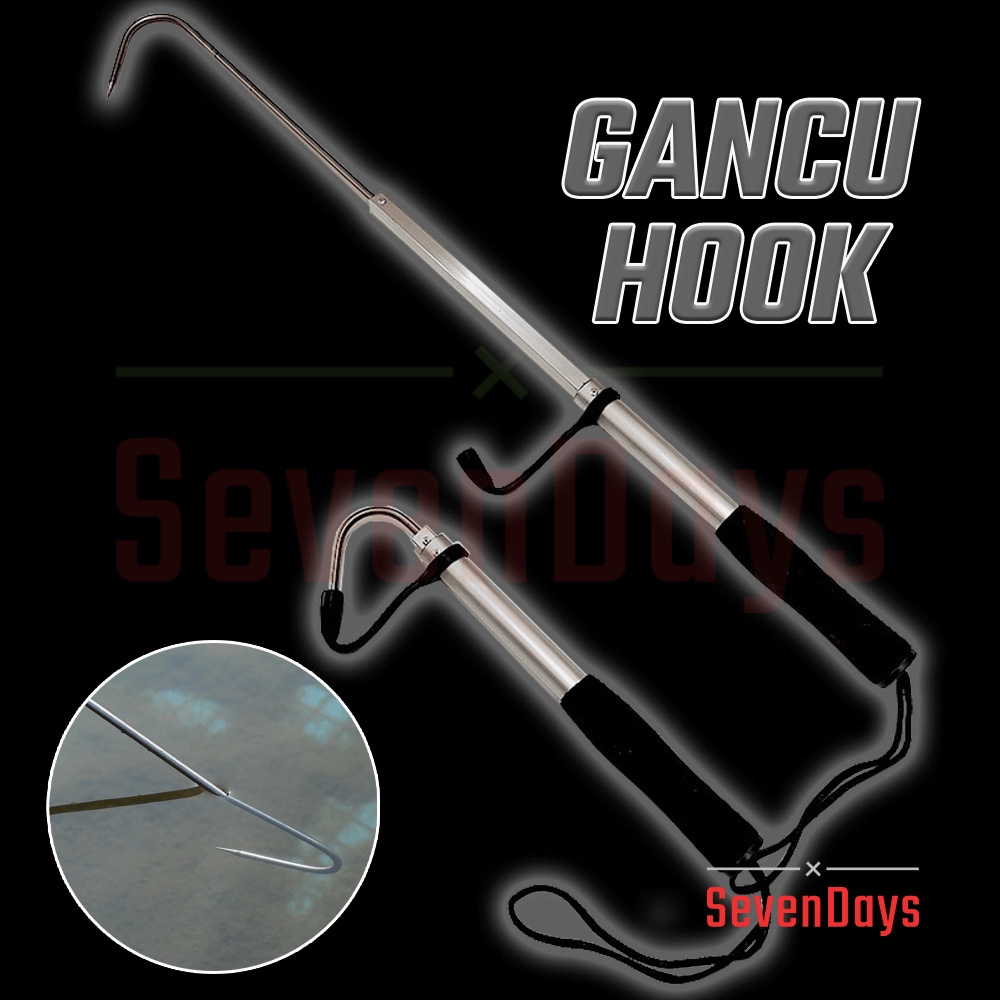 Gancu Hook Stainless Steel Telescopic Fishing Gaff Holder Fish Tackle ...