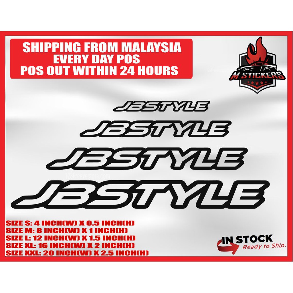 [M STICKERS] JB STYLE CAR STICKER KERETA | Shopee Malaysia