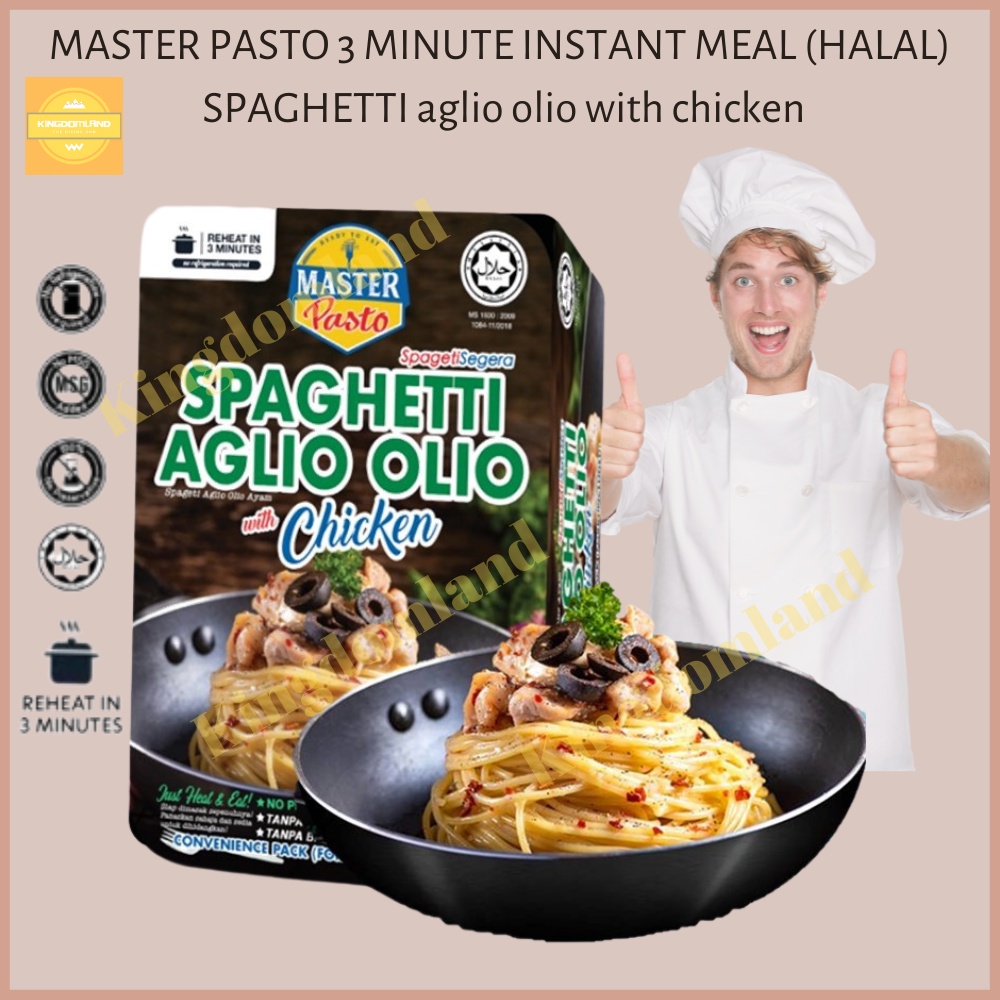 Master Pasto Ready to Eat Food Halal Convenience Pack Instant Spaghetti ...