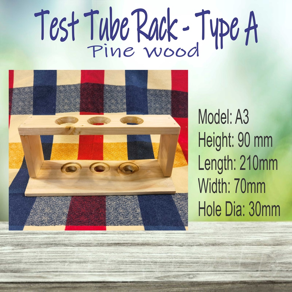 test tube rack Type A wood rack coffee bean tea rack display pine wood ...
