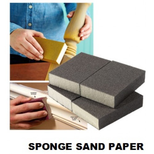 SPONGE SAND PAPER ( #40 #60 #80 #100 #120) | Shopee Malaysia