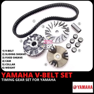 YAMAHA V-BELT TIMING BELT BELTING COMBO SET WITH PULLY AND ROLLER FOR EGO EGO'S FI EGO-LC NOUVO ...