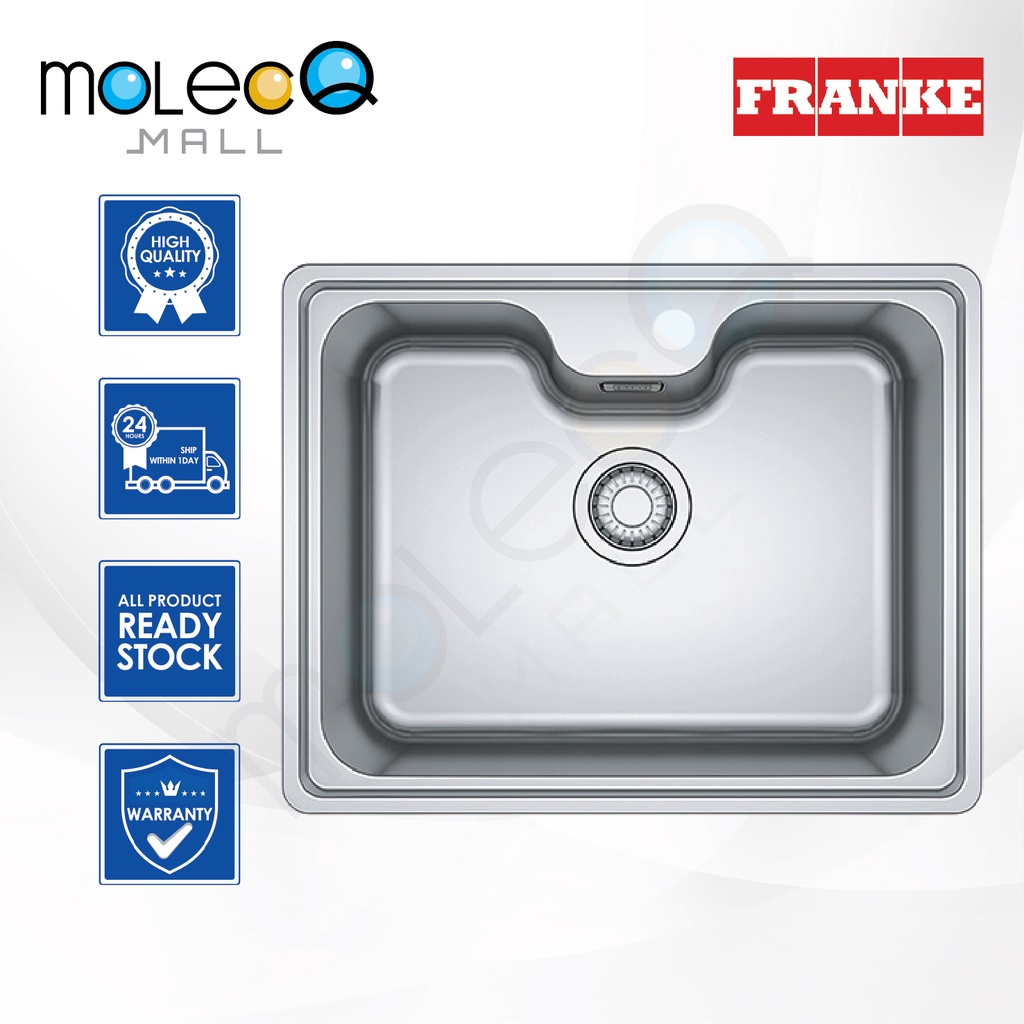 Franke Franke Stainless Steel Bell Microdekor One Piece Kitchen Sink ...