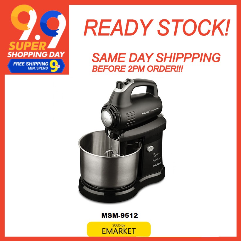 Milux Multi-Pro Stand Mixer MSM-9512 | Shopee Malaysia
