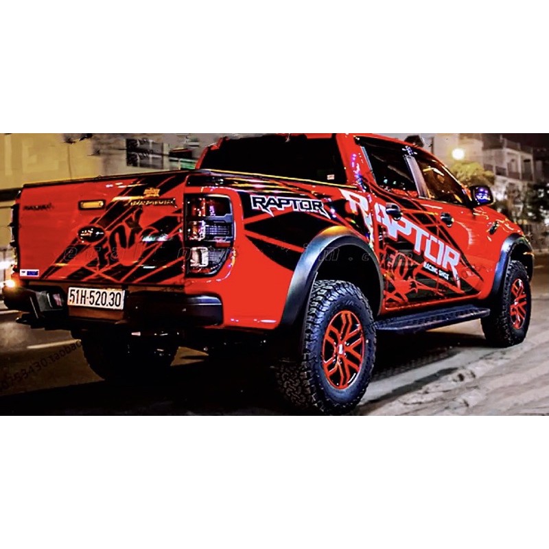 (Ready Stock ) S649# 1set 3pcs Ford Ranger RAPTOR Car Body Side Vinyl ...