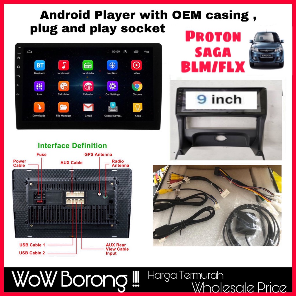 ANDROID PLAYER WITH PROTON SAGA BLM / FLX PLAYER CASING , PLUG AND PLAY ...