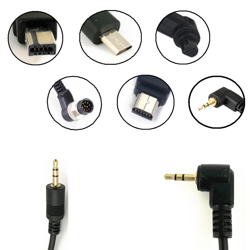 2.5mm Shutter Connecting Cable for Canon E3 1C 3C N3 Nikon DC2 DC0 Sony ...
