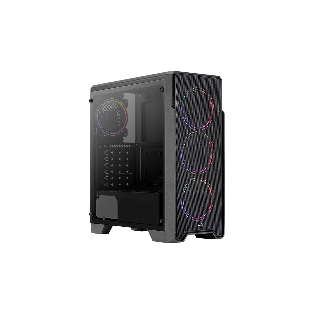Pc Case Casing Aerocool ORE Free 3 Fan RGB ATX Gaming Case PC Desktop ...