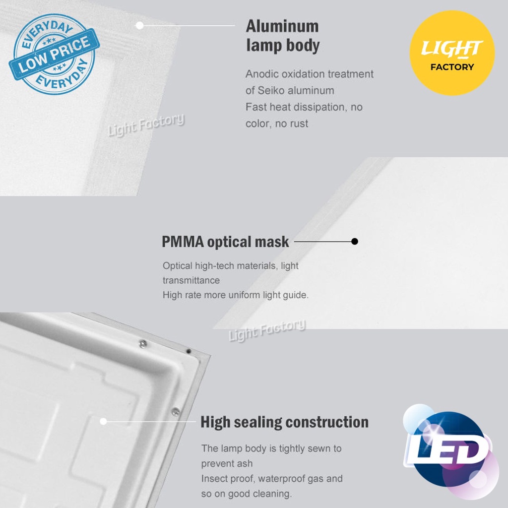 LED Backlit Panel Light 48W 80W 96W Office Lighting 2x2ft 2x4feet Panel Lamp 600x600 1200x600 ...