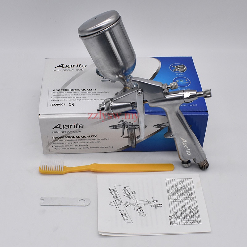 Auarita F-3 Spray Gun 125ml 1.0mm Nozzle HVLP Car Paint Spray Gun High ...