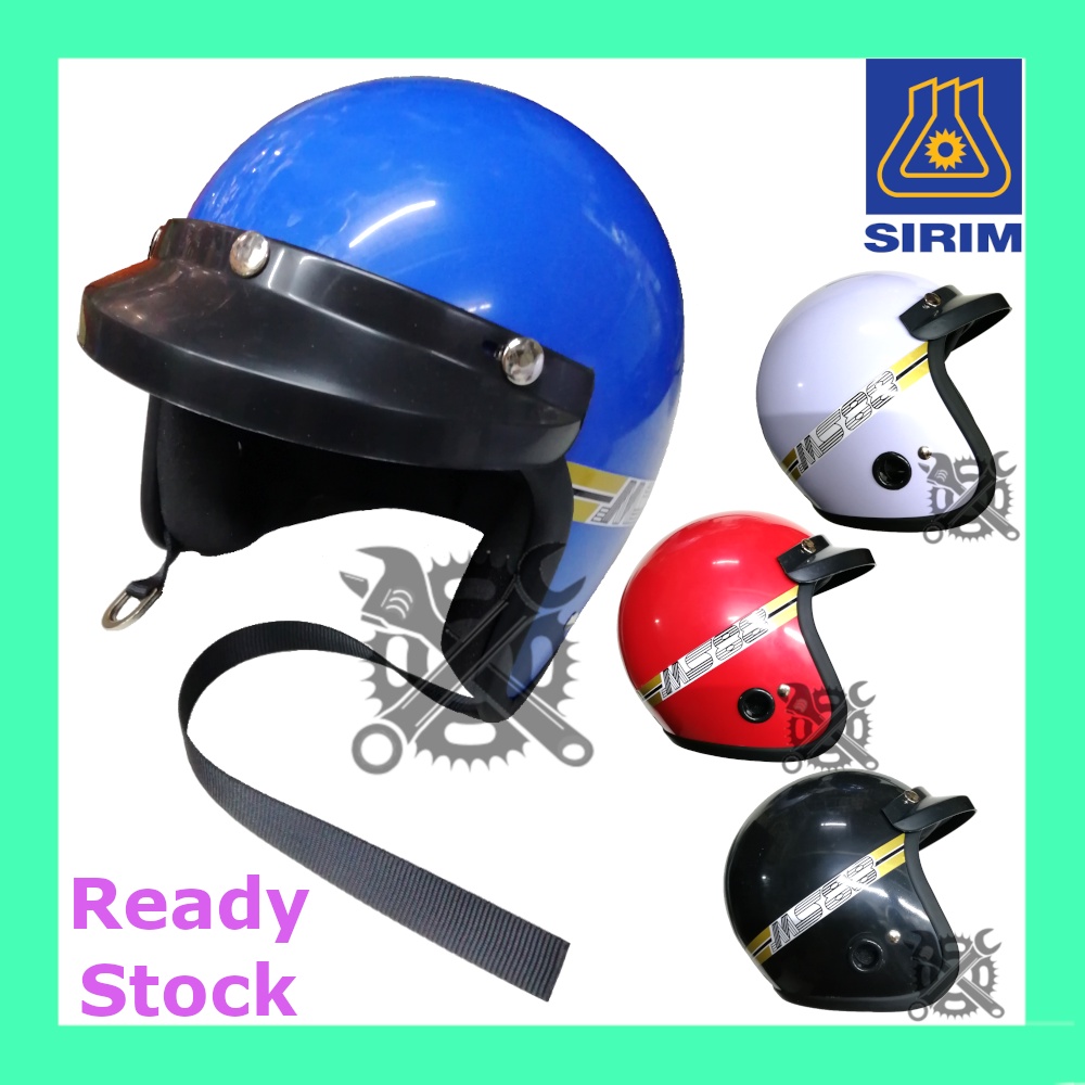 MS88 Helmet Motor Tali Hitam Visor Tinted SKK SIRIM Topi Keledar Tak ...
