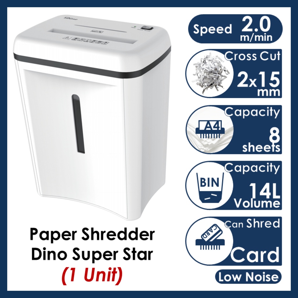 PAPER SHREDDER with Brand: DINO (Model: Superstar, Deluxe, Plus, Grand ...