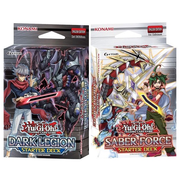 Konami YUGIOH TCG Starter Deck Saber Force & Dark Legion English ver ...