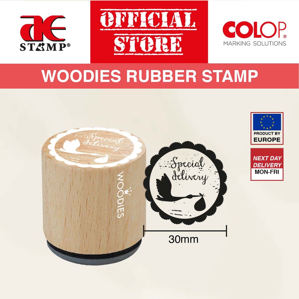 Baby Stamp Series | Woodies Rubber Stamp chop kayu hiasan decoration ...