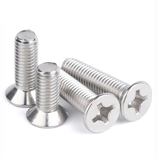 M3 M4 M5 M6 Screw Flat Head Phillips 304 Stainless Steel GB819 Skru ...