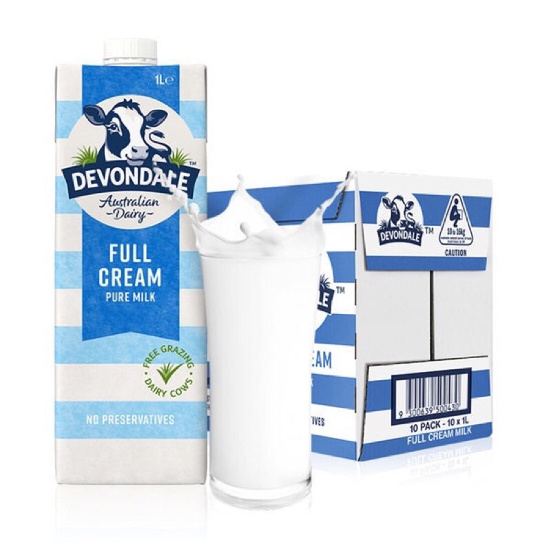Fresh Milk Devondale Whole Cream 1L Carton Of 10 Boxes | Shopee Malaysia