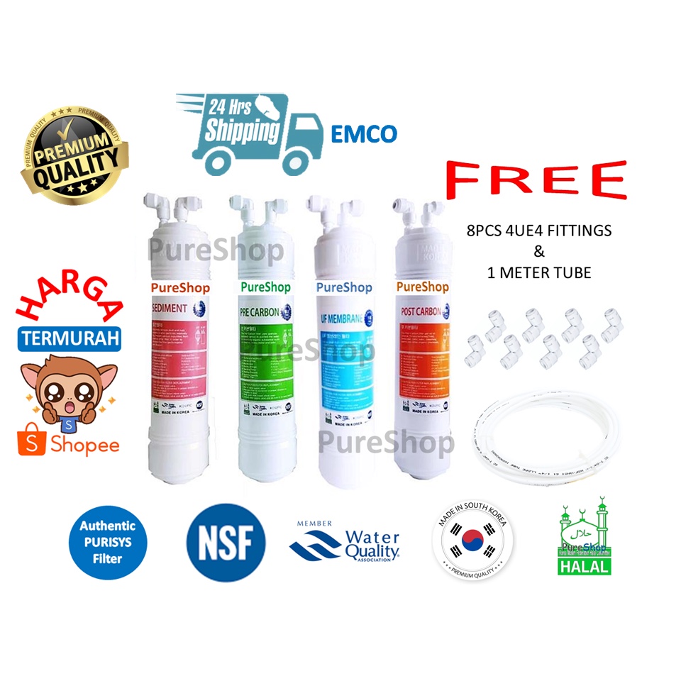 New Korea Water Filter Purisys Halal UF Membrane Filter Cartridge Water ...