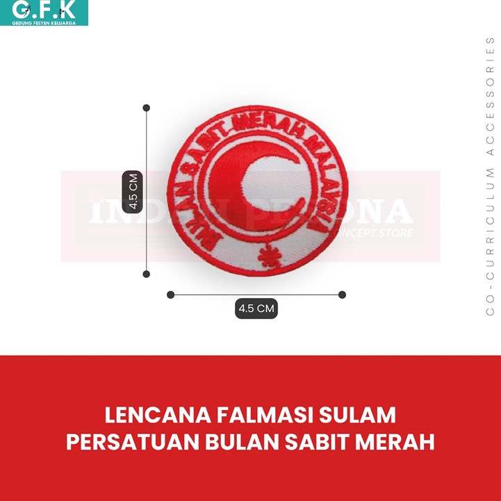 LENCANA FALMASI PERSATUAN BULAN SABIT MERAH (PBSM) | Shopee Malaysia