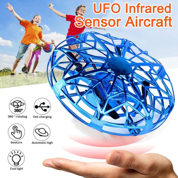 Infrared Sensor Aircraft Levitation UFO Quadcopter LED Light Navigation ...