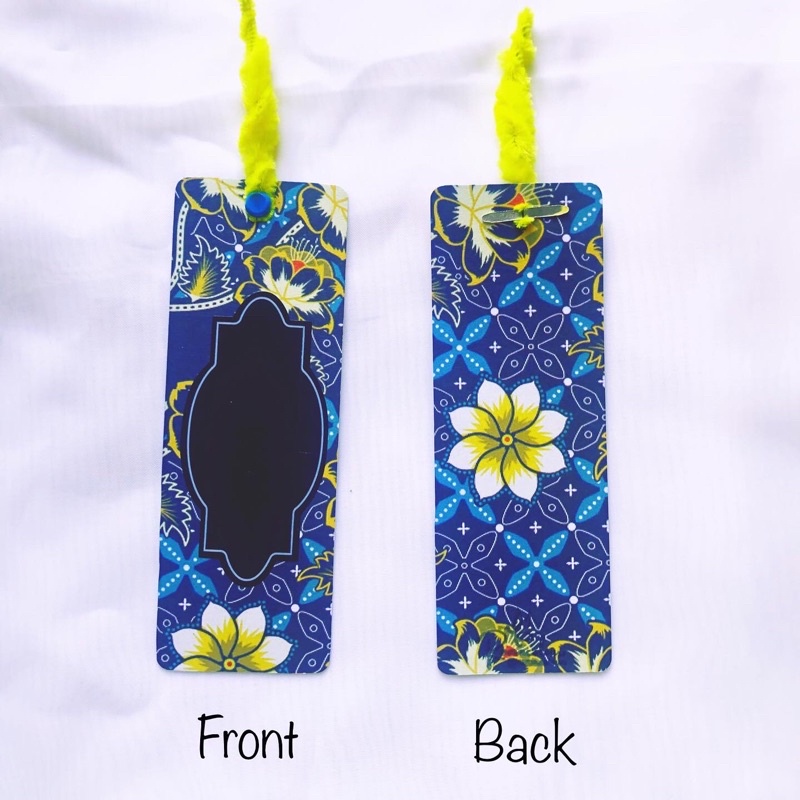 [BOOKMARK] Personalised Batik Bookmark, Batik Inspired Series Bookmark ...