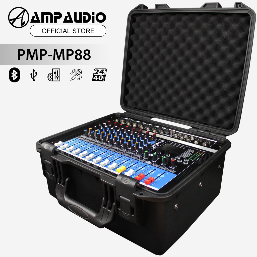 PRONIC 8 Channel Power Mixer with Hard Case (2 x 700W) PMP-MP88 ...