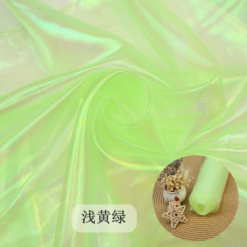 [red Plum] YS Phantom Laser Cloth Glass Gauze Colorful Gauze Glass ...